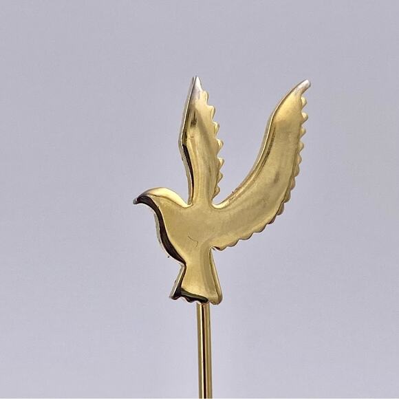 Vintage | Jewelry | Vintage Dove Bird Gold Tone Stick Pin | Poshmark
